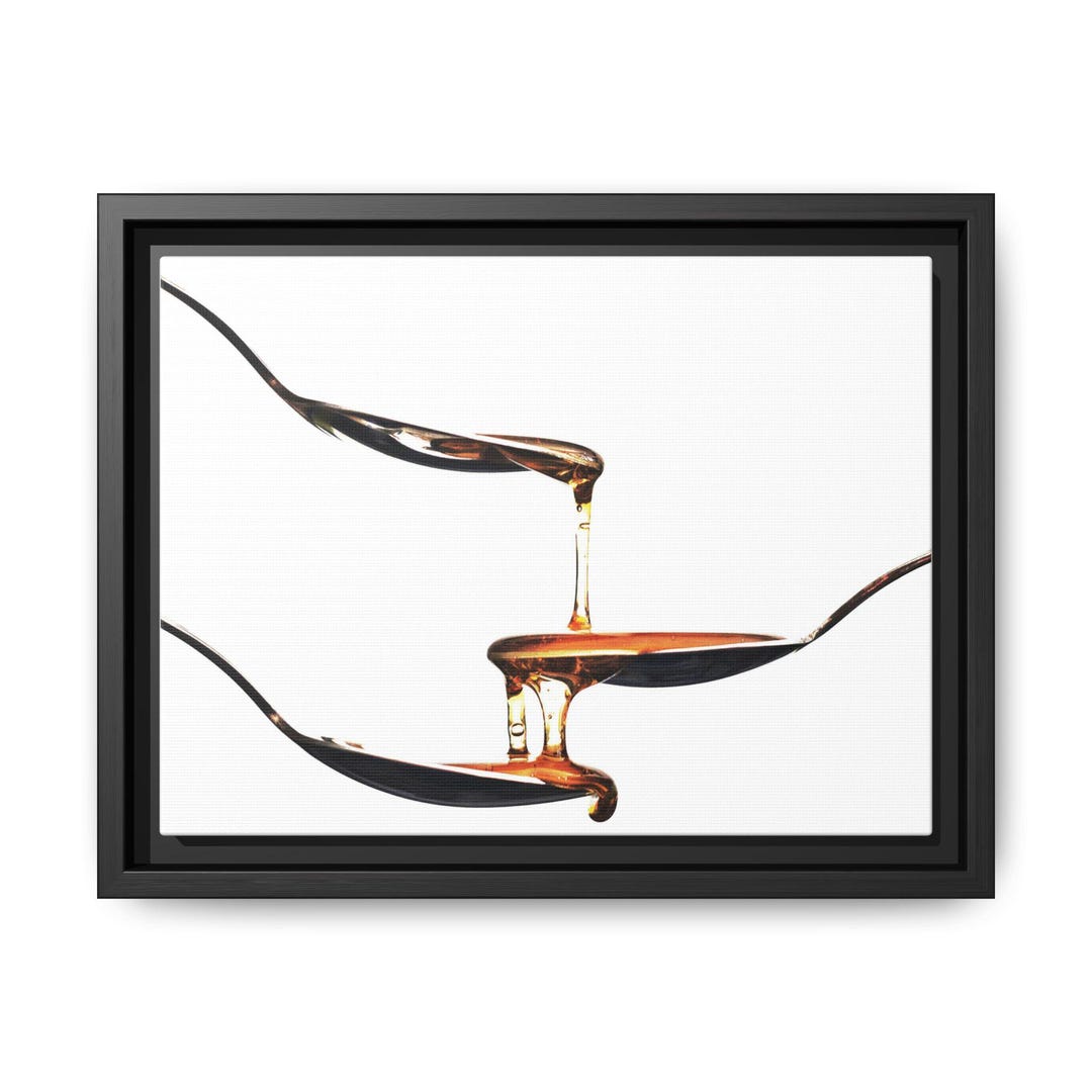 Honey Dripping Spoons Framed Canvas Art | Rule of Odds Print - Etsy