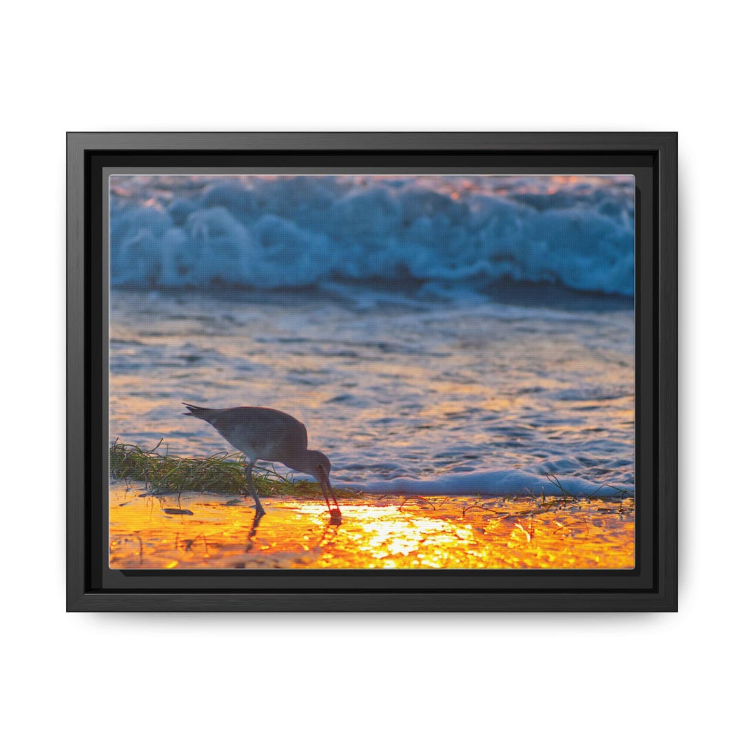 Sunset in San Diego Frame Photo | Ocean Sunset Canvas Print | Portrait ...