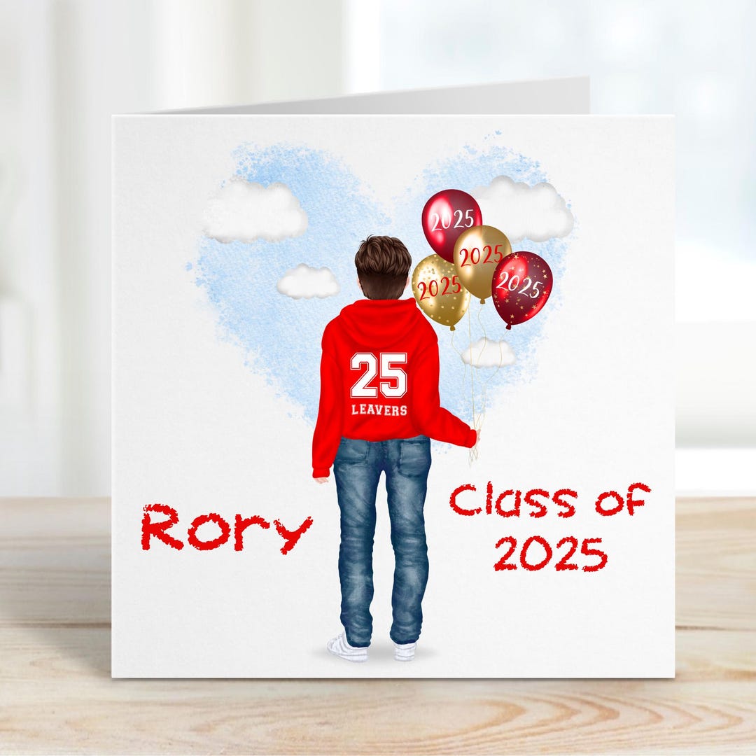 Y6 Leaver Card, Last Day of School Card, Class of 25 Leavers Hoodie ...