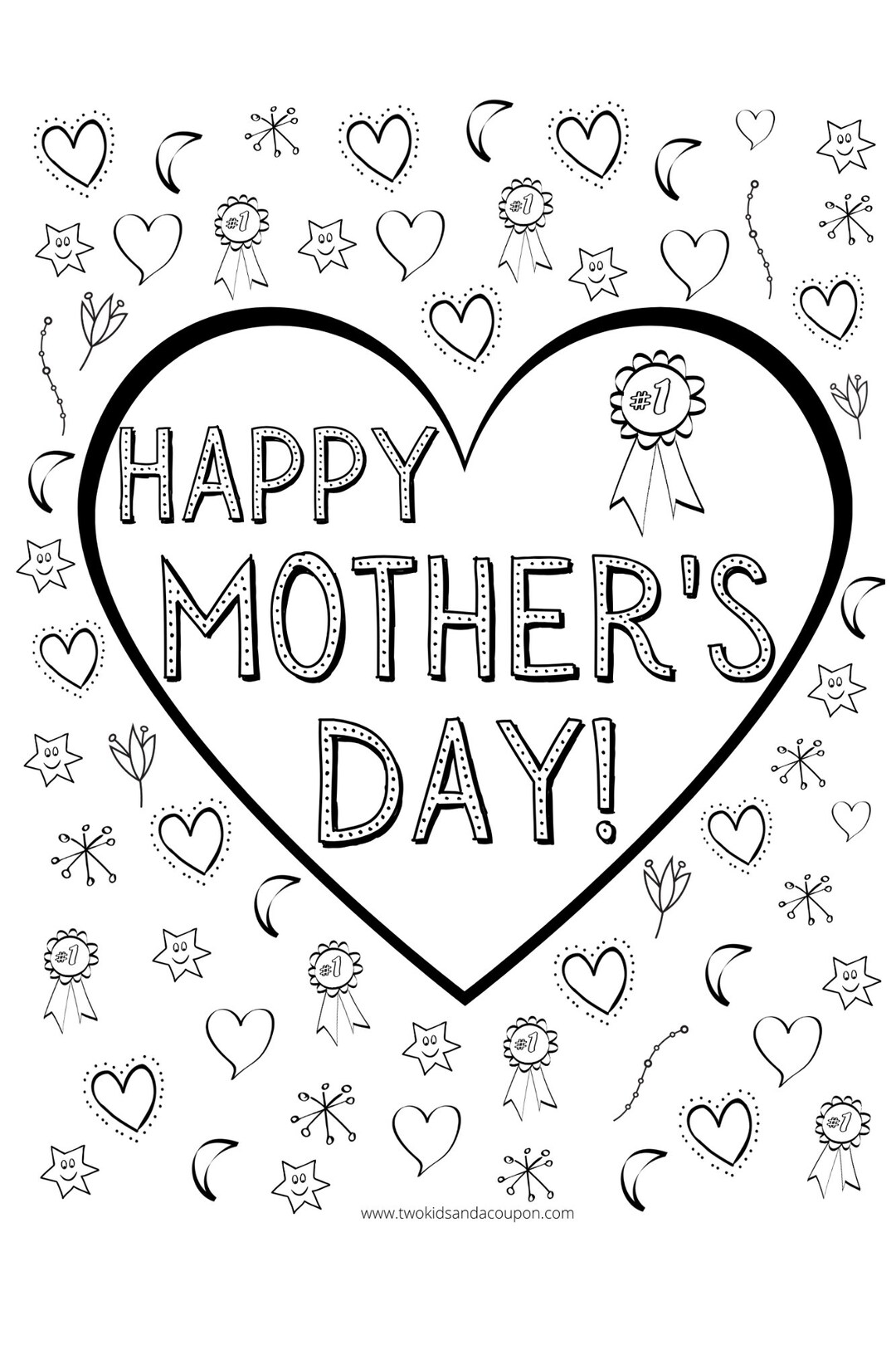 Mother's Day Coloring Book - Etsy