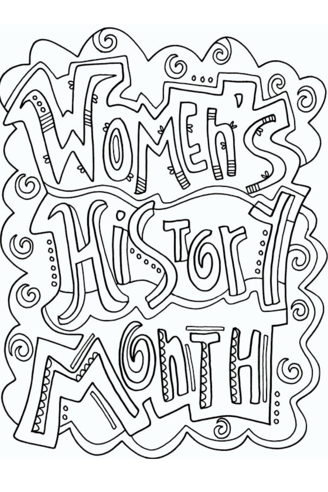Woman's History Month Coloring Book - Etsy