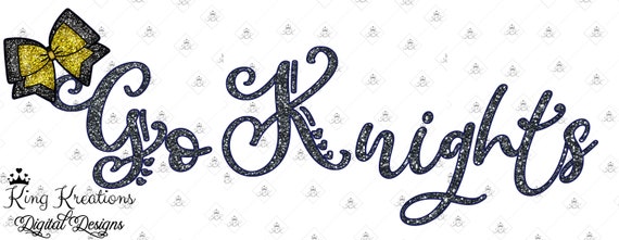 Go Knights Sublimation Design Png Transparent Football - Etsy