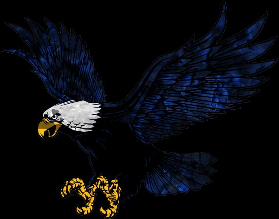 Eagle Clipart Blue Eagle Design Eagle Sublimation Design | Etsy