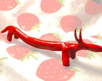 Red Devil Dog | Etsy