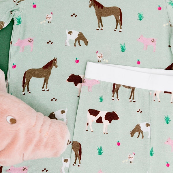 Kids Farm Animals Pajamas - Etsy