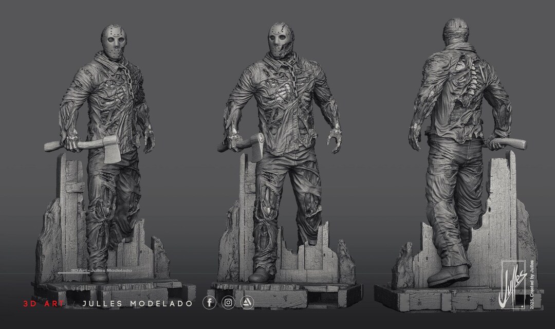 Friday the 13th Part 7 Jason Statue "unpainted Kit" - Etsy