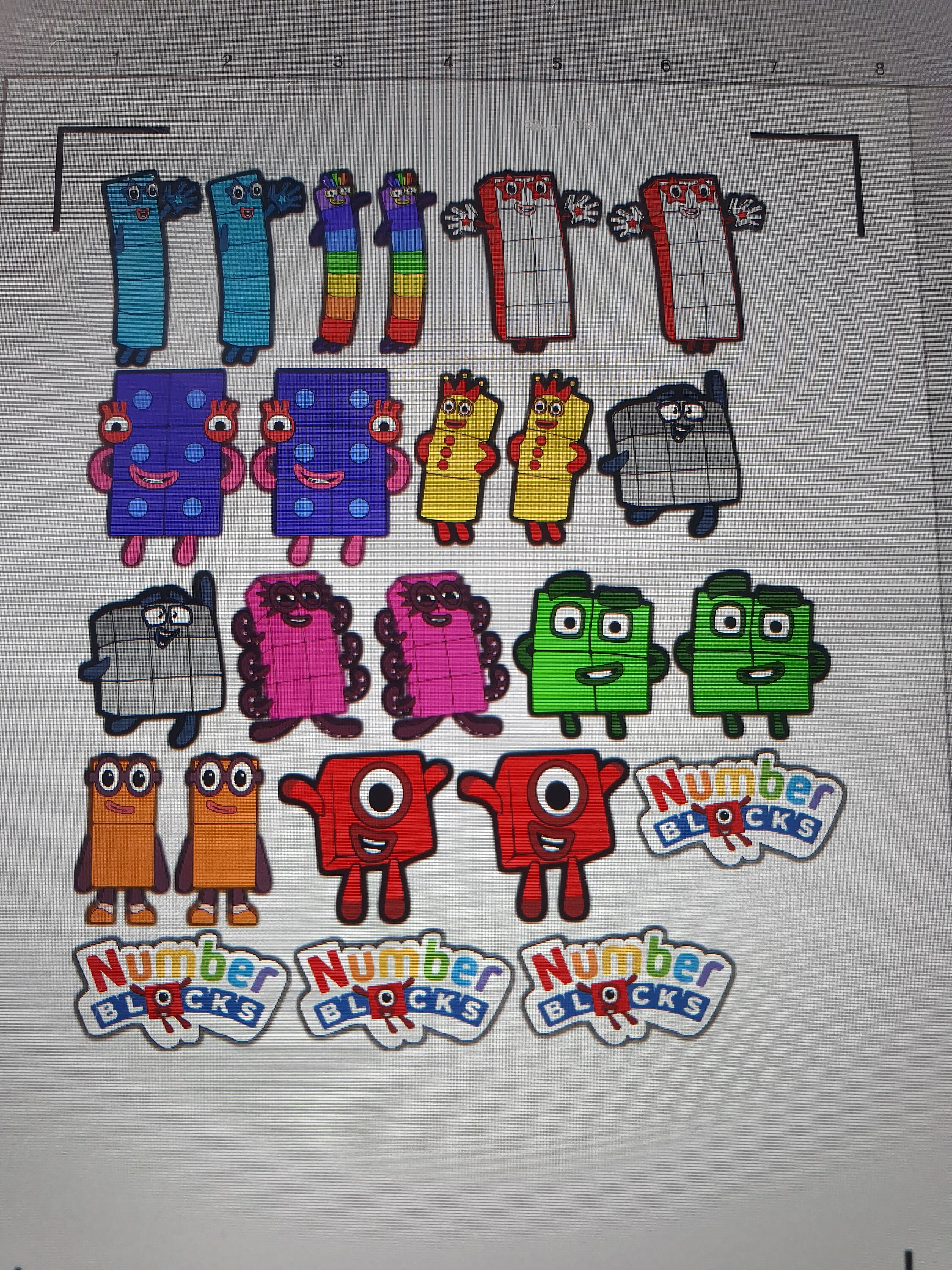 12 CBBC Numberblocks Cake Toppers Party Picks Canape Flags, Gruffalo ...