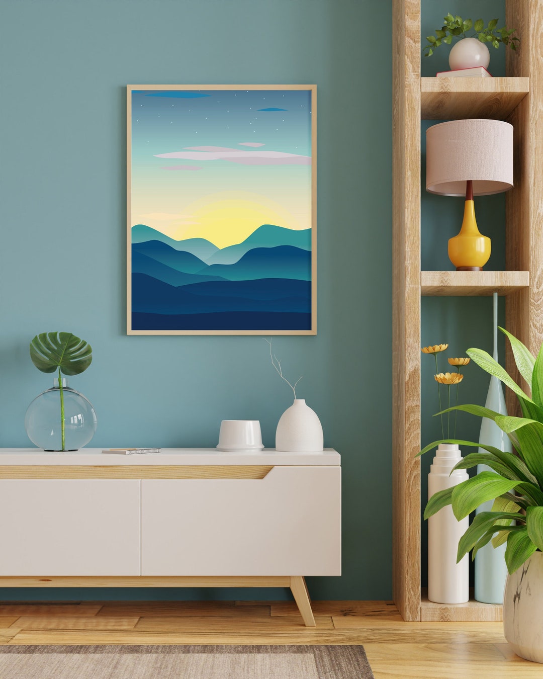 Mountain Sunrise Poster | Digital Download - Etsy