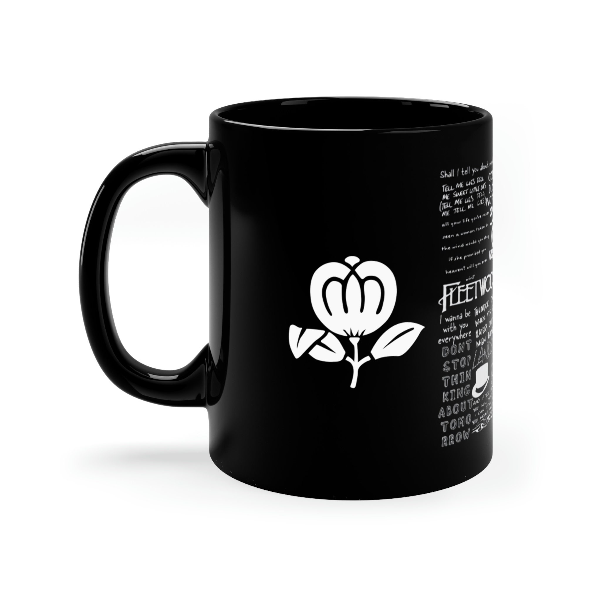 Fleetwood Mac Black Mug, Fleetwood Mac quotes and songs sold by Dmitry ...