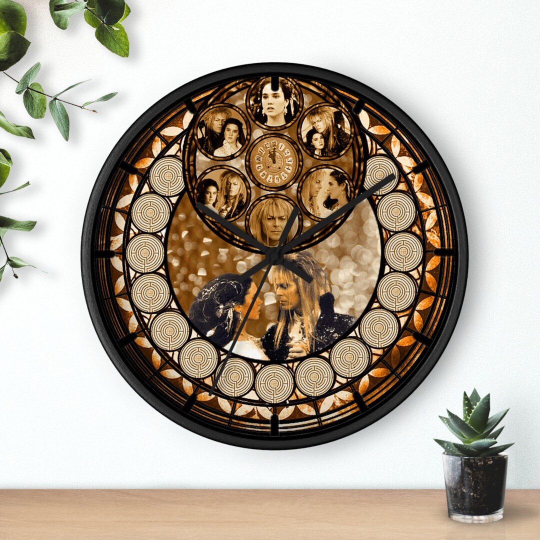 The Labyrinth Wall Clock, David Bowie, Jareth and Sarah. - Etsy