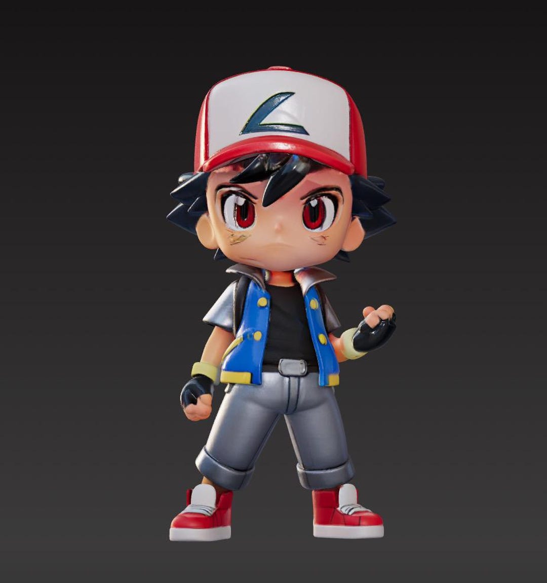 Obj Ash Ketchum * Pokemon - 3d File for Print Fan Art - Etsy
