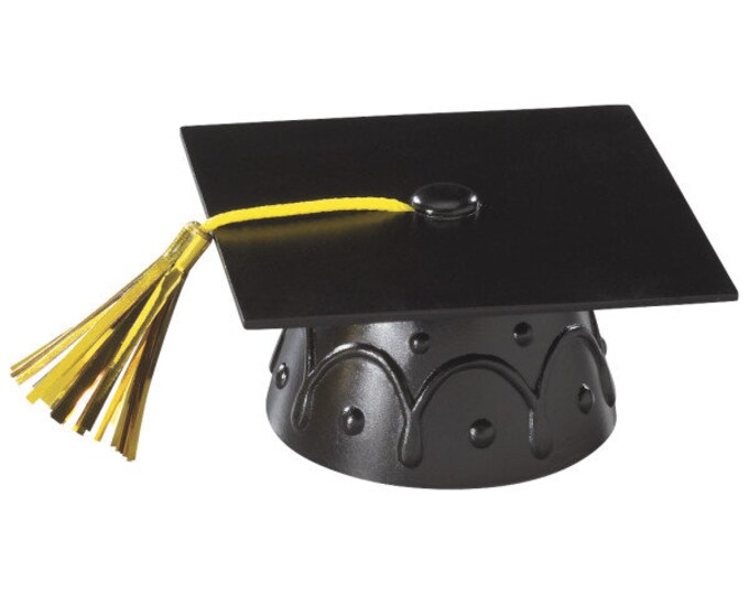 Grad Hat Cake Topper/ Graduation Hat Topper/ Cake Decorating Supplies ...