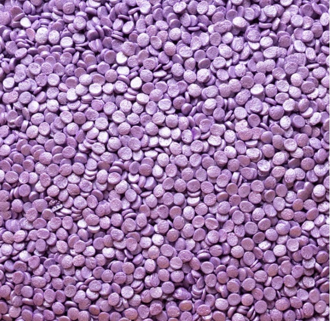 Purple Pearl Confetti Sprinkles, Round Sprinkles / Circle Sprinkles ...