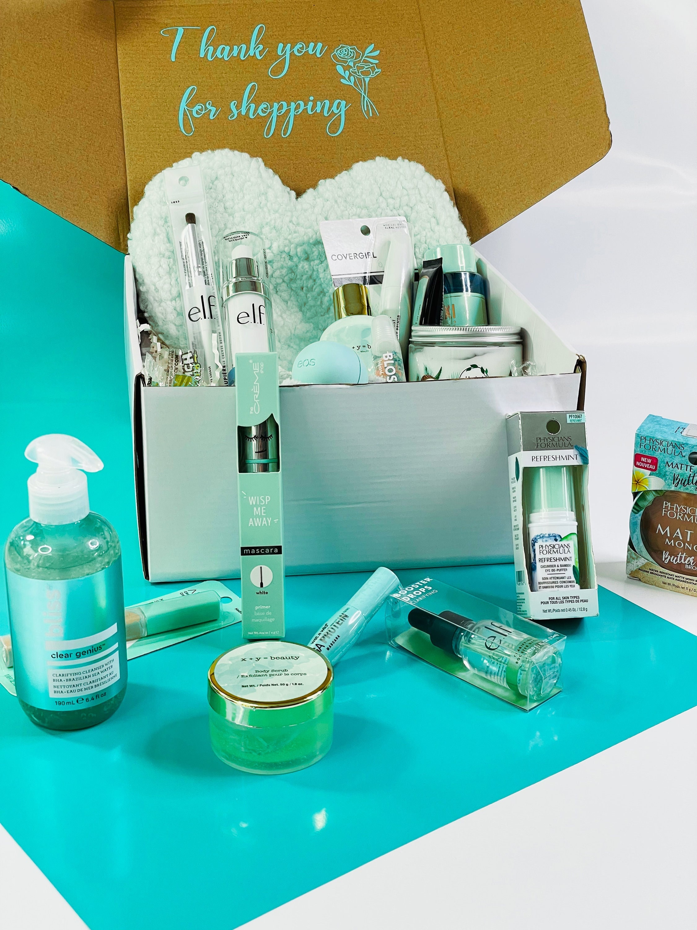 Teal Aesthetic Mystery Beauty Box, Teal Beauty Box for Teen and Tweens ...
