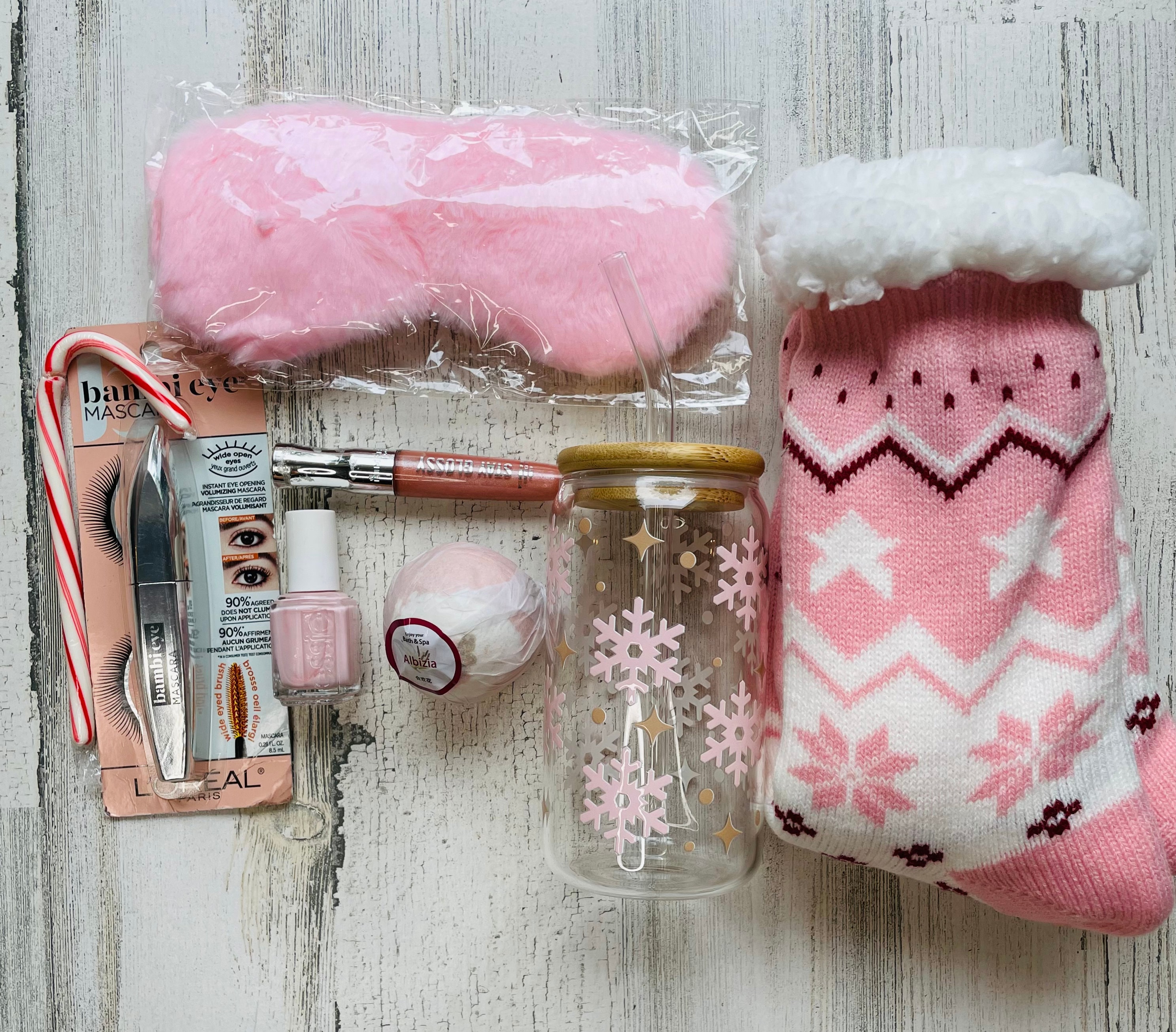 Christmas Gift Set for Girls Pink Christmas Gift Box for Teens and ...