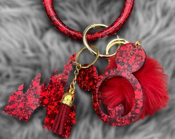 Ruby Slippers Keychain - Etsy