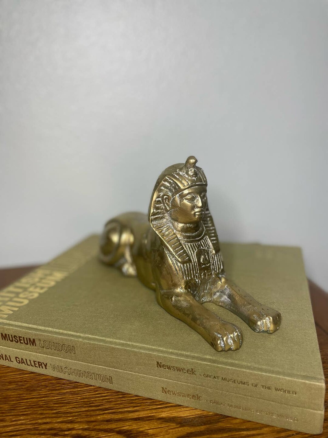 Brass Egyptian Sphinx Statue Single Bookend Vintage 9 - Etsy