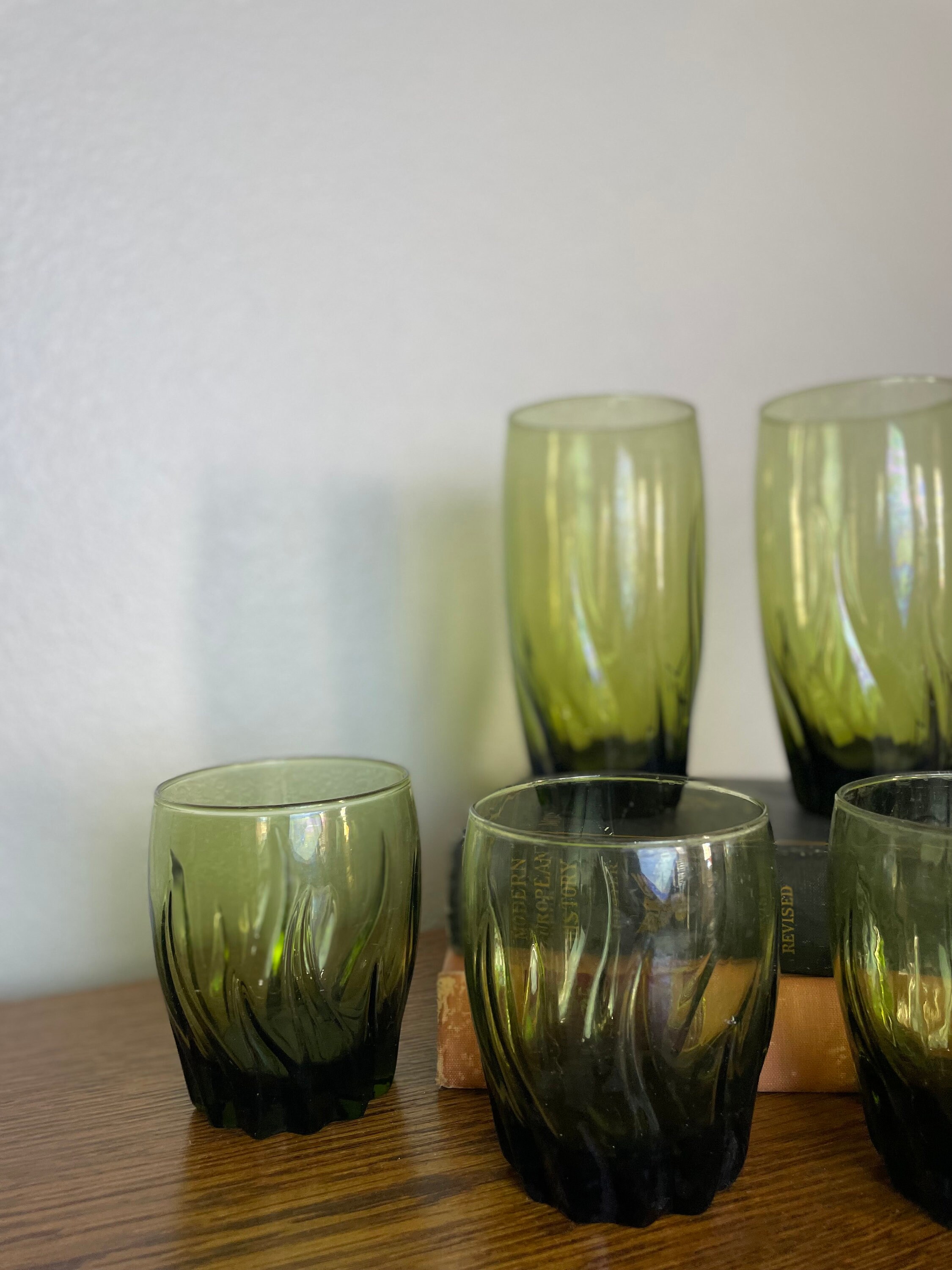 Anchor Hocking Starfire Central Park Green 2 Iced Tea 6 - Etsy