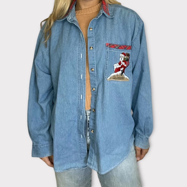 Embroidered Denim - Etsy