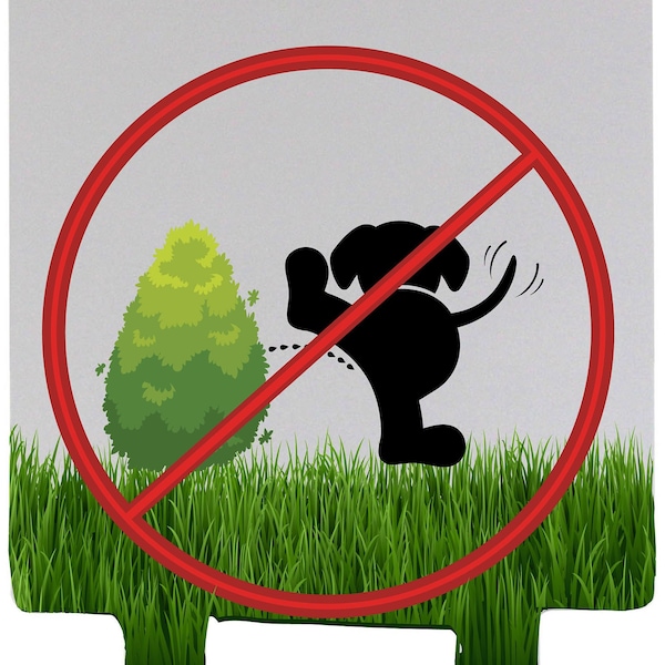 Dog No Pee Sign - Etsy