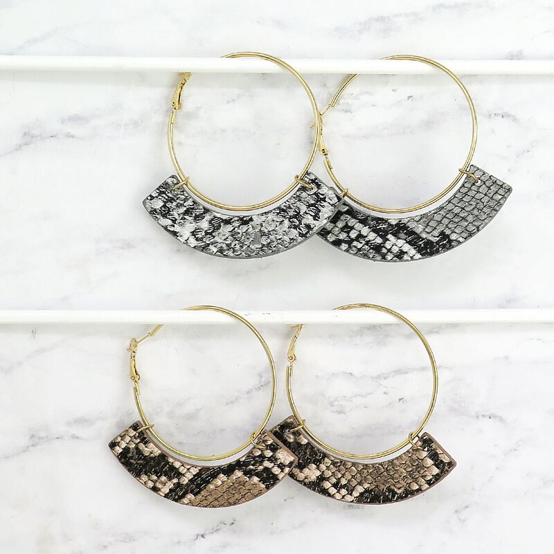Snakeskin Earrings - Etsy