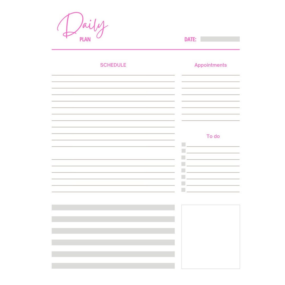 Daily Plan, Weekly, Monthly, Yearly Plan ,plan Each Day Successfully ...