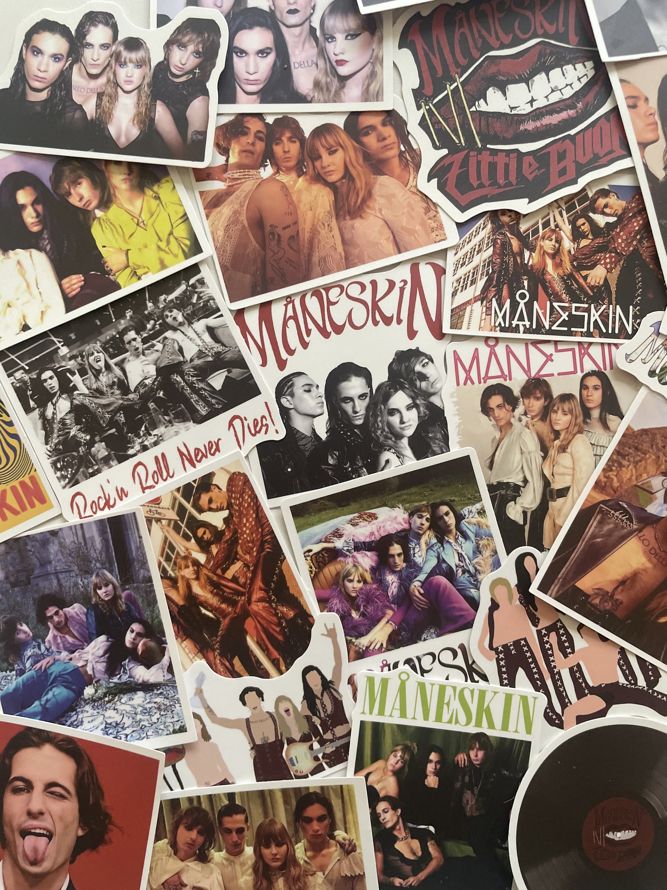 Måneskin Rockband Stickers - Etsy