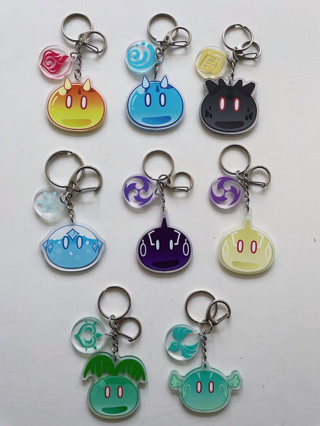 Genshin Impact Slime Keychains - Etsy