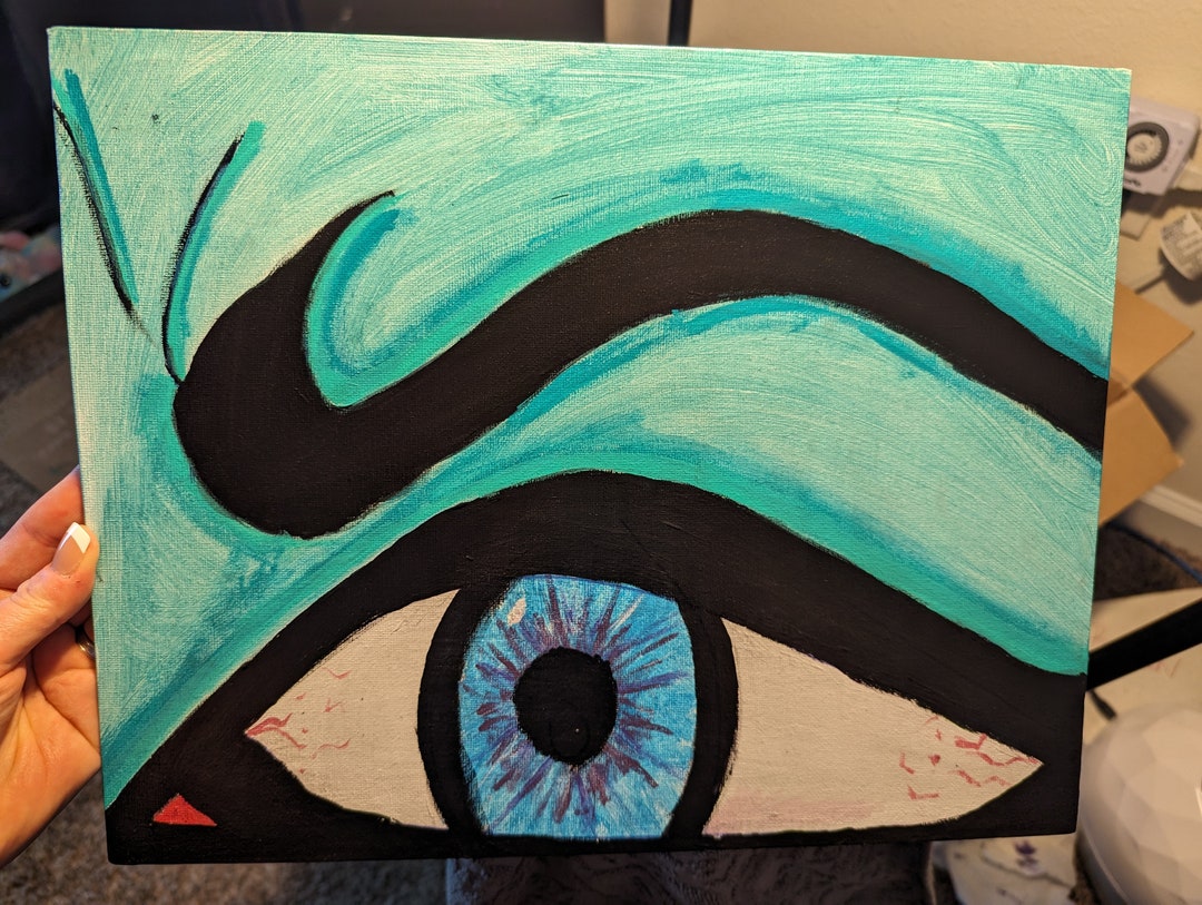 Ominous Eye - Handpainted Art - Etsy