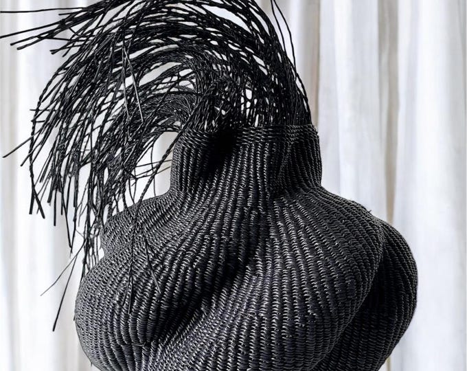 Crisy Black Wave Basket| Housewarming Gifts| Bolga Basket| Gift for Him ...
