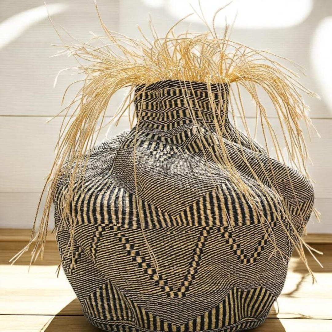 Rasta Wave Basket| Housewarming Gifts| Bolga Basket| Gift for Him, Gift ...