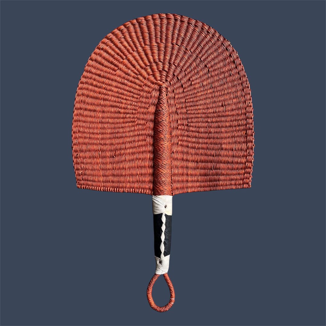 Handwoven Hand Fan | Leather Handwoven Fan | Decorative Fan | African ...
