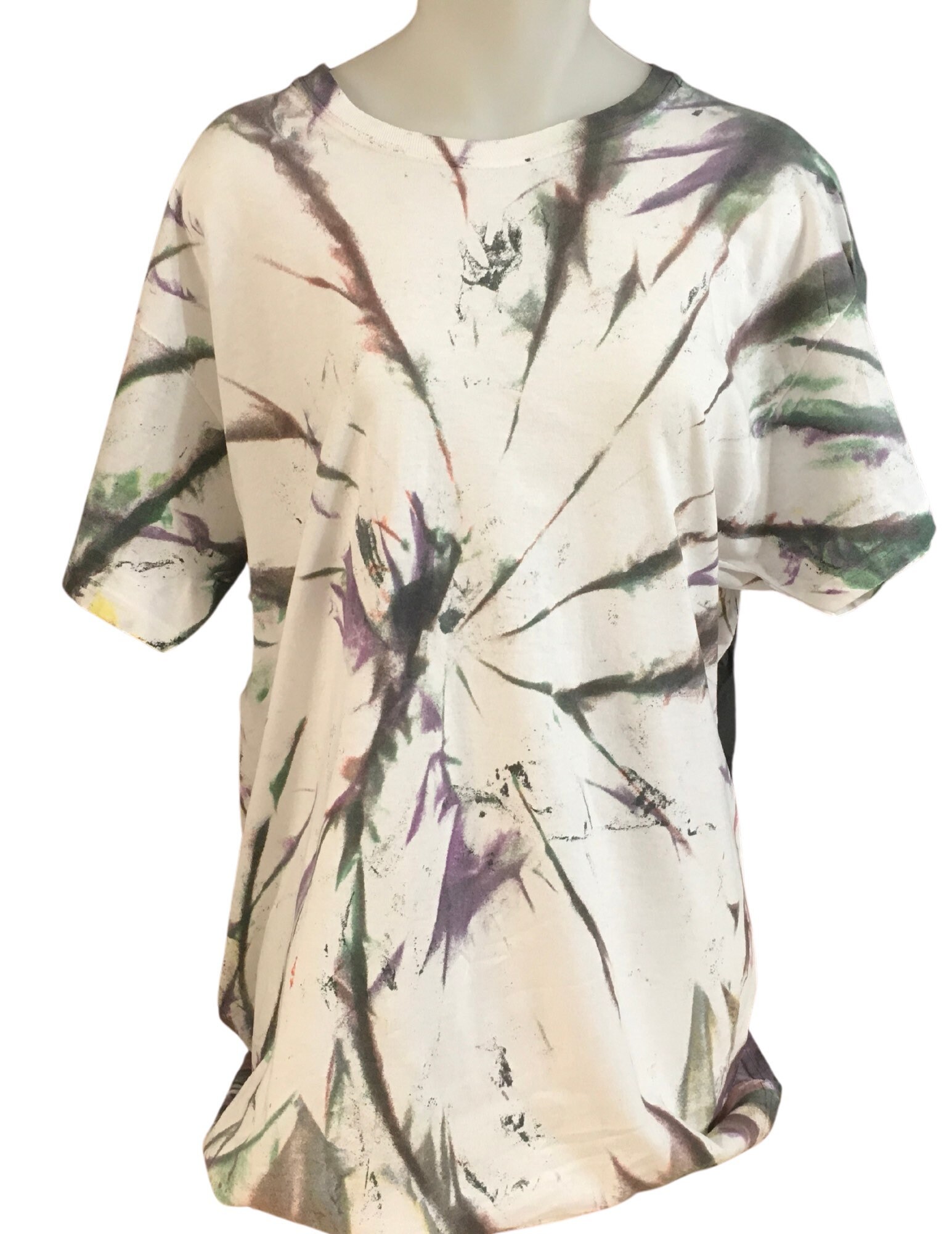 Large Reverse Tie-dye T-shirt. - Etsy