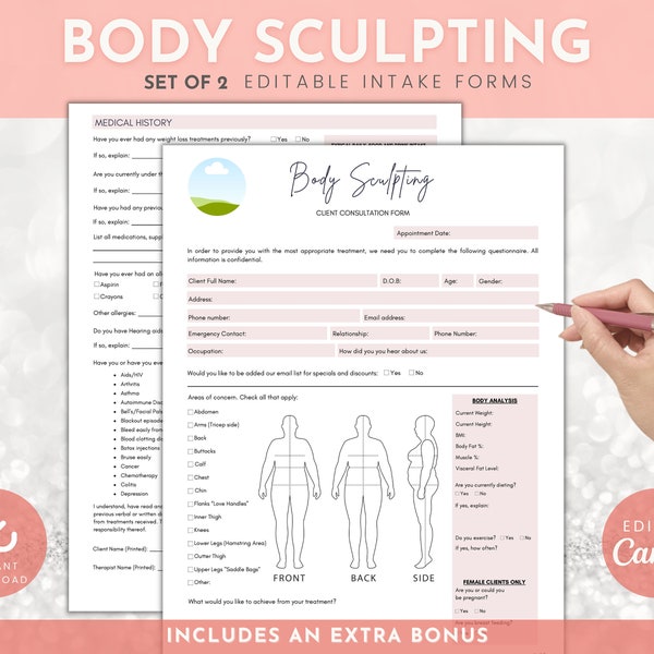 Body Sculpting Forms - Etsy