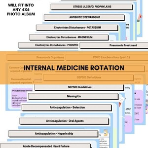 HOSPITAL ROTATION BUNDLE | Cheat Sheet | 4x6 Digital Prints/booklet ...