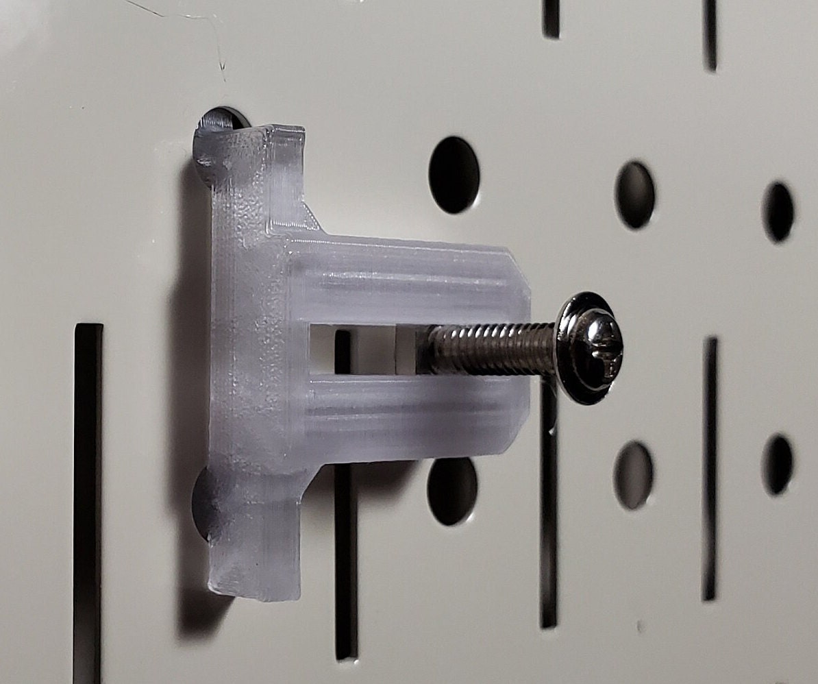 1/4 Inch Metal Pegboard Slider Connector 4 Pack - Etsy