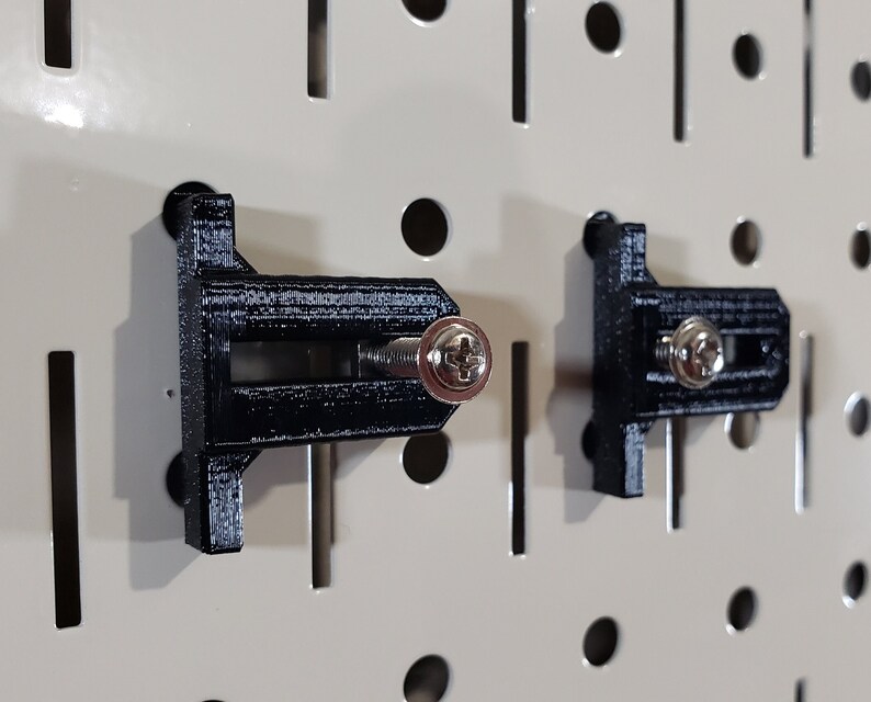 1/4 Inch Metal Pegboard Slider Connector - 4 Pack - Etsy