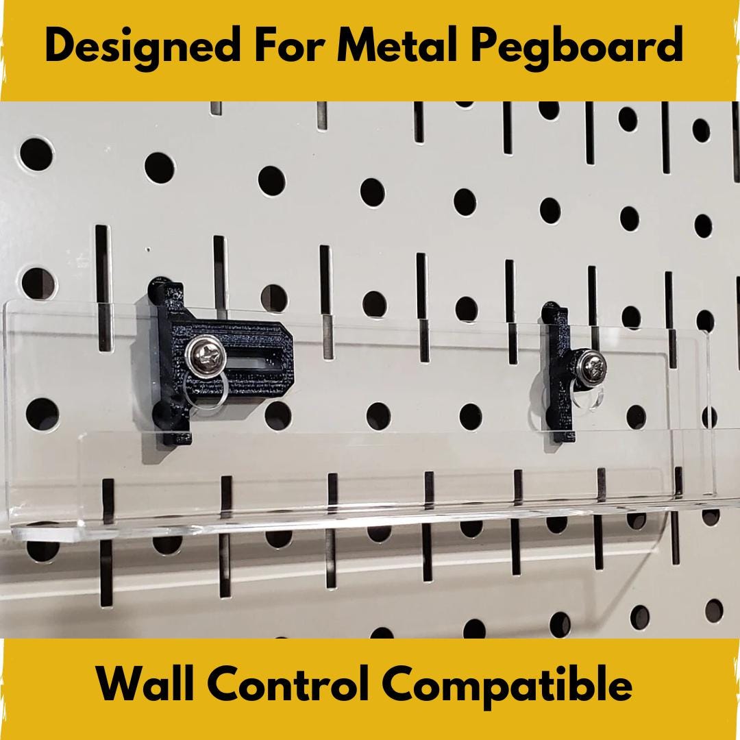 1/4 Inch Metal Pegboard Connector and Metal Pegboard Slider ...