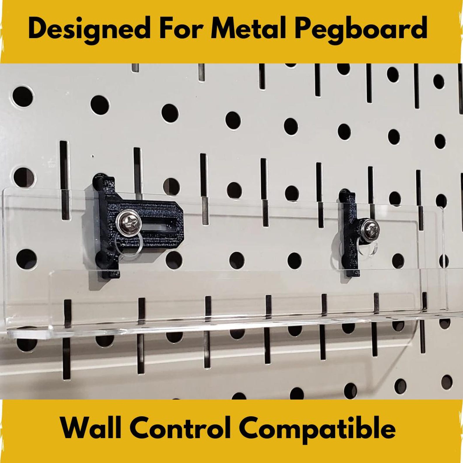 1/4 Inch Metal Pegboard Connector and Metal Pegboard Slider ...