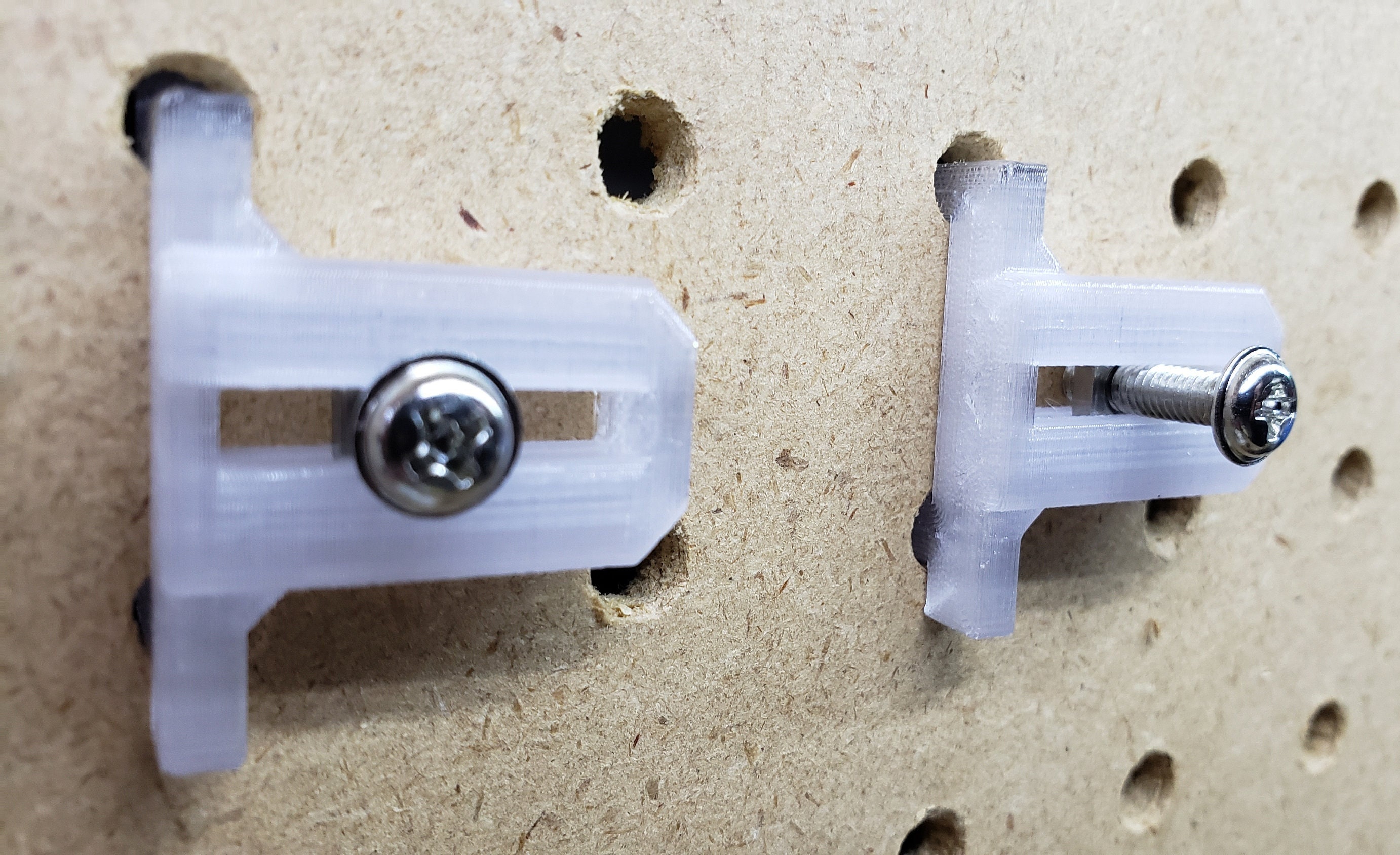 1/4 Inch Pegboard Slider Connector 10 Pack - Etsy