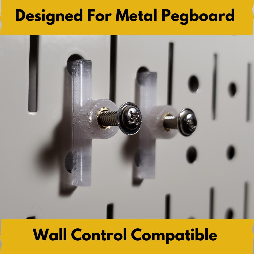 1/4 Inch Metal Pegboard Connector - 10 Pack - Etsy