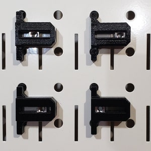 1/4 Inch Metal Pegboard Slider Connector - 4 Pack - Etsy