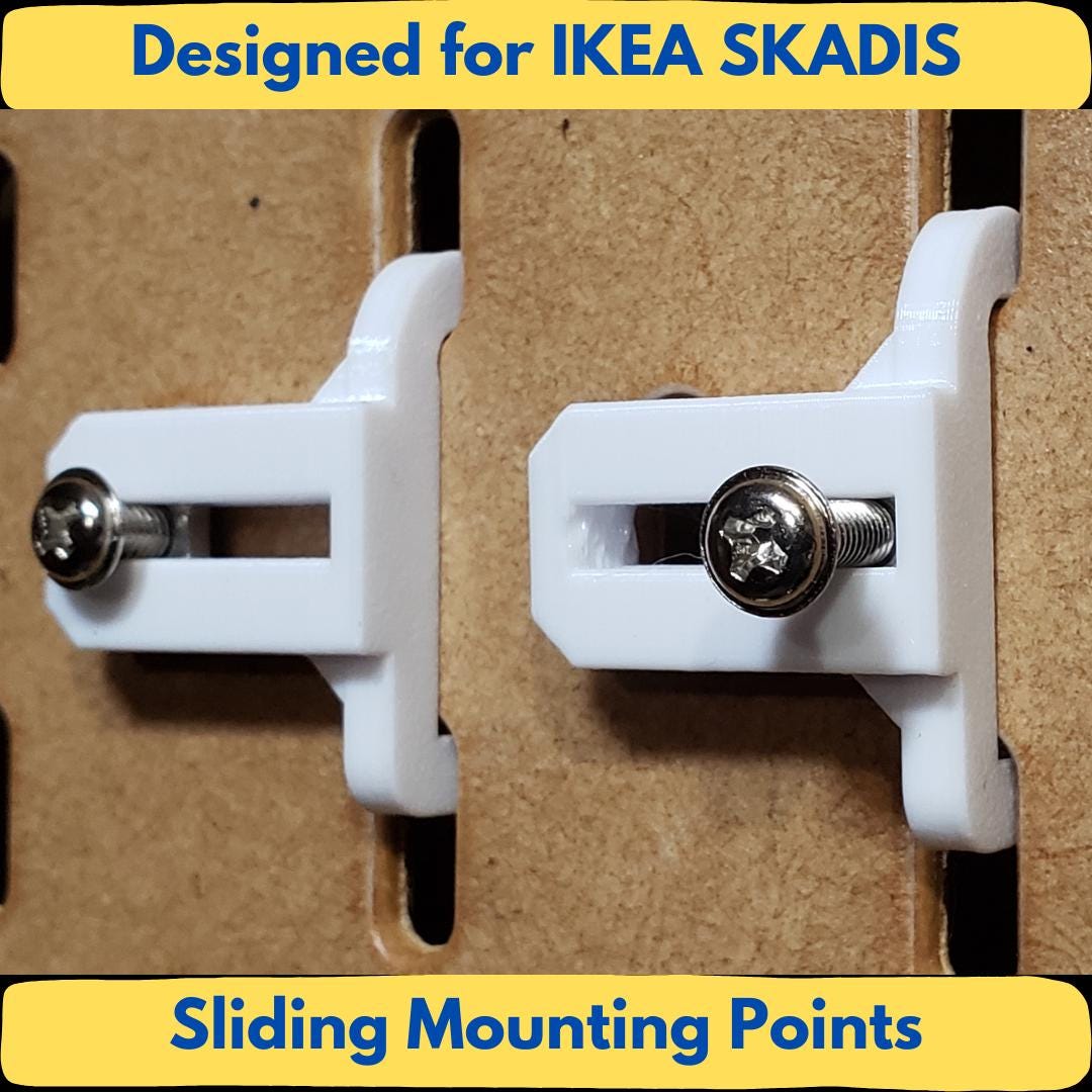 IKEA SKADIS - Pegboard Slider Connector - 10 Pack - Etsy