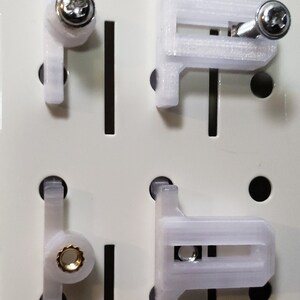 1/4 Inch Metal Pegboard Connector and Metal Pegboard Slider ...