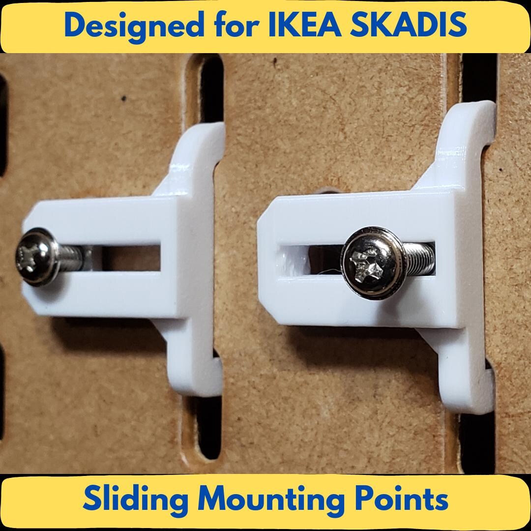 IKEA SKADIS - Pegboard Slider Connector - 4 Pack - Etsy