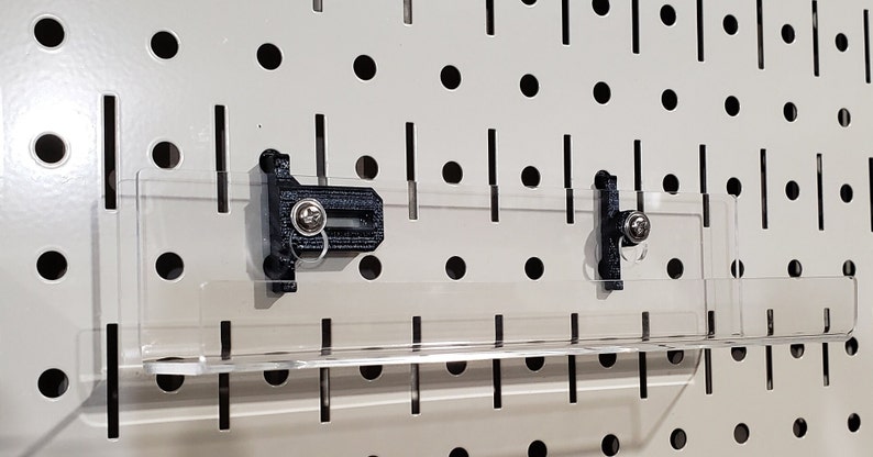 Metal Pegboard Connector & Slider: 1/4 Inch Pegboard Organizer (4-pack ...