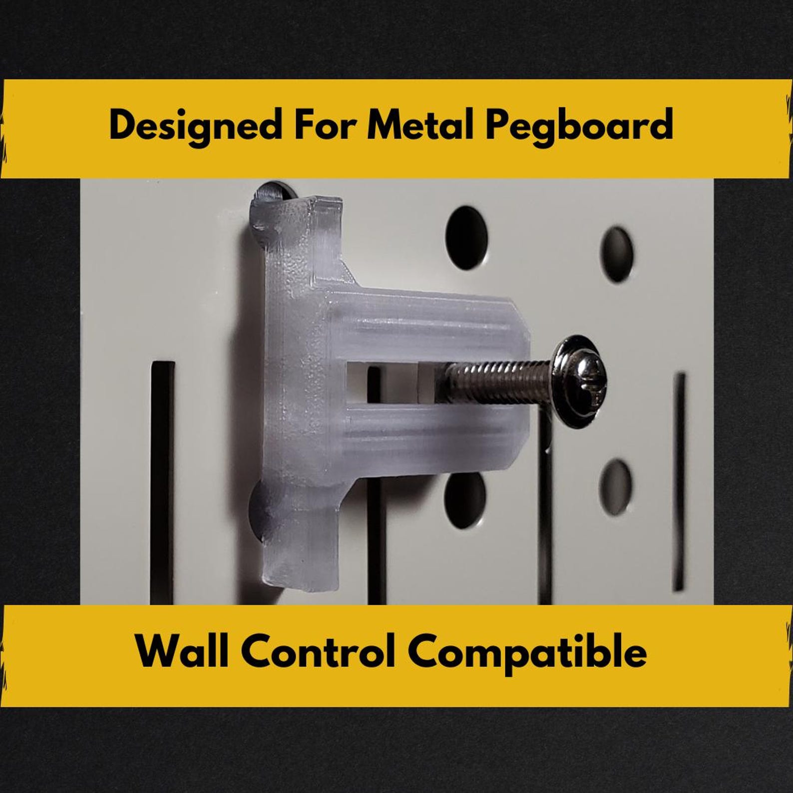 1/4 Inch Metal Pegboard Slider Connector - 4 Pack - Etsy