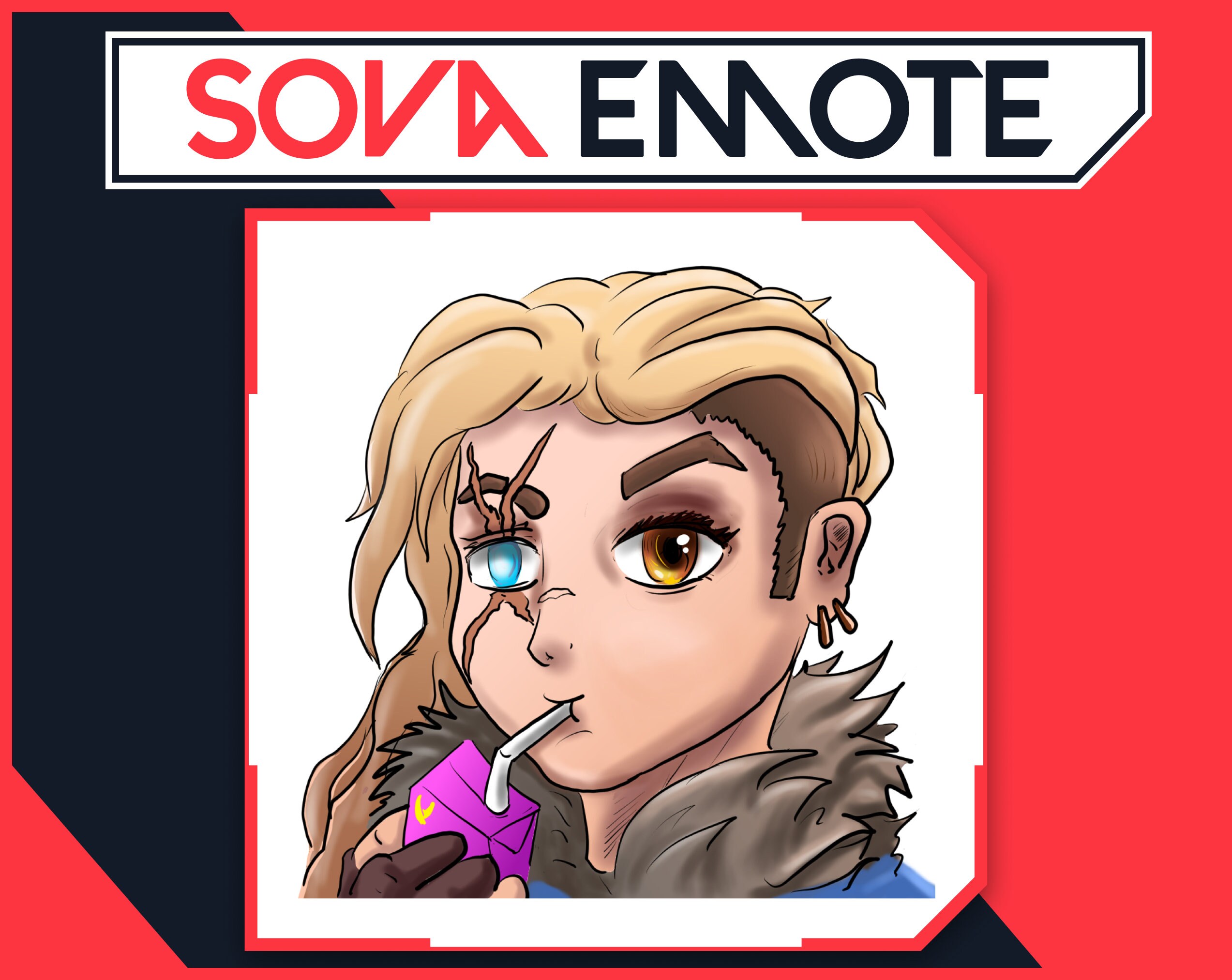 Art & Collectibles Drawing & Illustration Valorant Sova Twitch Emote ...