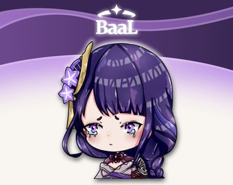 Art & Collectibles Digital Drawing & Illustration Genshin Impact Raiden ...