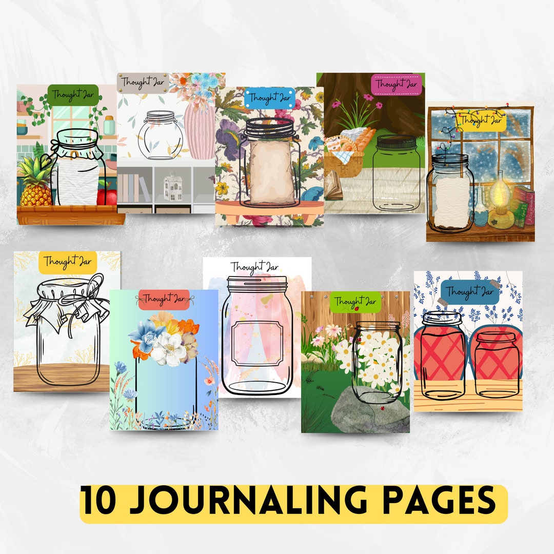 Thought Jar Journaling Sheets - Etsy